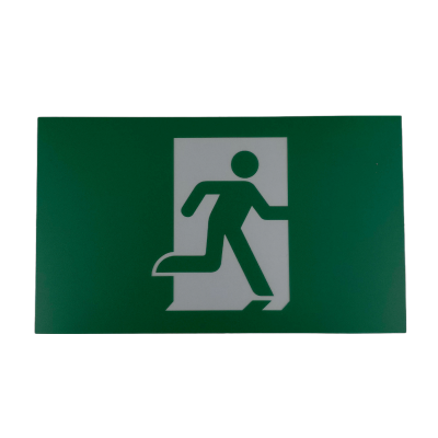 Green Running Man Sign with Battery Backup | Arani